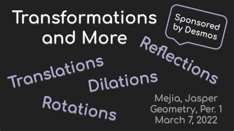 Transformations Pptx
