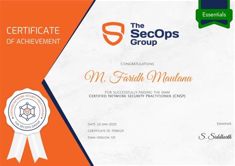 M Faridh Maulana On Linkedin Alhamdulillah Ive Completed The Cnsp Certified Network Security
