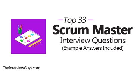 top 33 scrum master interview questions example answers included