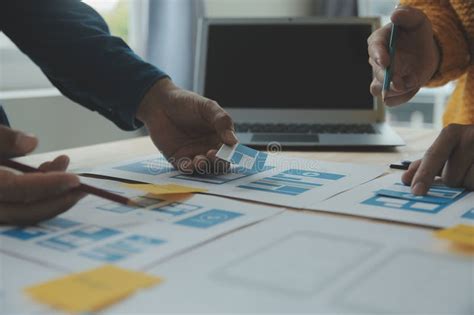 Website Designer Creative Planning Application Development Draft Sketch Drawing Template Layout