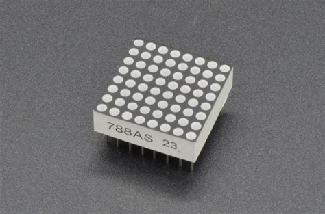 8x8 LED Matrix Red LED 20mm X 20mm 788BS BC Robotics