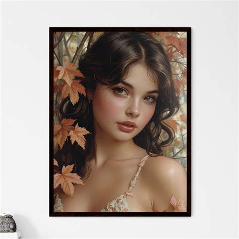 A Poster Of Chubby Pin Up Girl Full Body Brunette A Woman Posing