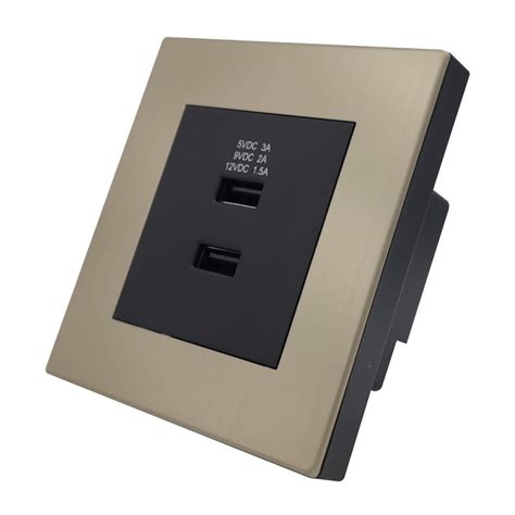 240v Dual Usb Fast Charger Wall Socket Wall Outlet Power Socket Electrical Socket Socket