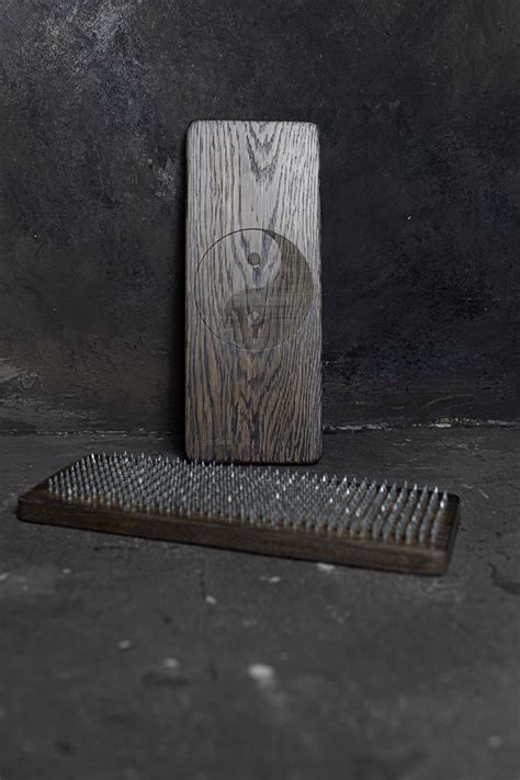 ᐉ Дошки Садху з оцинкованими цвяхами Sadhana Sadhu Інь Янь 10 мм дуб • Краща ціна в Києві