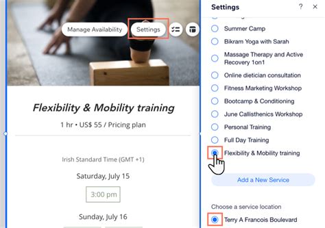 Wix Bookings Adding And Setting Up The Next Availability Widget Help