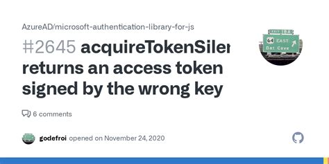 Acquiretokensilent Returns An Access Token Signed By The Wrong Key