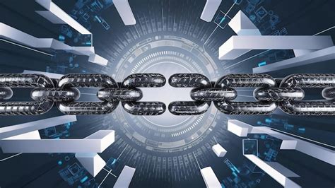 Premium Photo Block Chain Concept