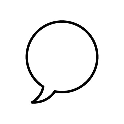 Premium Vector | Ellipse bubble speech icon vector on trendy design