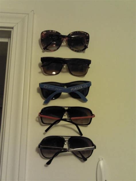 Hang Up Sunglasses On A Wall With Push Pins Diy Sunglasses Holder