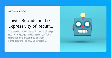 Lower Bounds On The Expressivity Of Recurrent Neural Language Models
