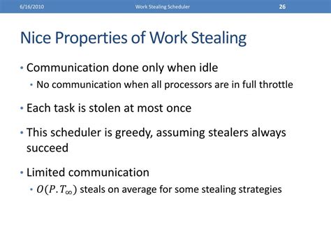 ppt work stealing scheduler powerpoint presentation free download