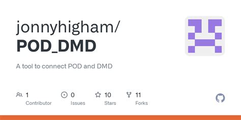 Github Jonnyhigham Pod Dmd A Tool To Connect Pod And Dmd
