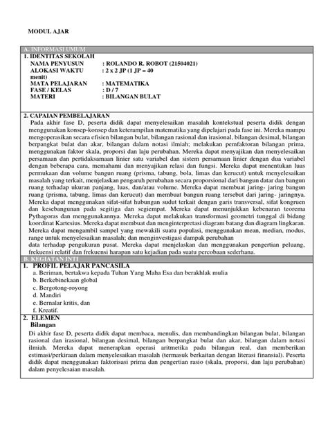 Modul Ajar Computational Thinking Pdf