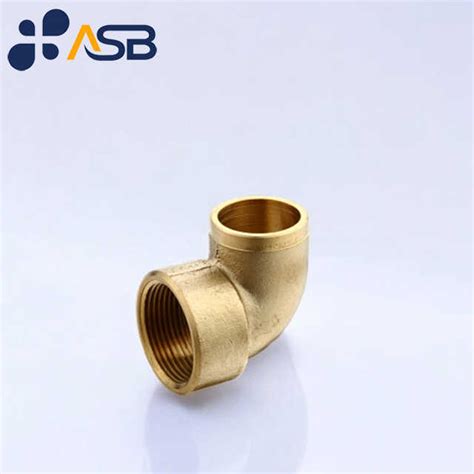 Brass Elbow And Female X Capillary Plastic Pipe Fitting Npt Thread Forged And Plated Copper Plumbing