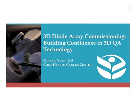 pdf 3d diode array commissioning building confidence in 3d qa