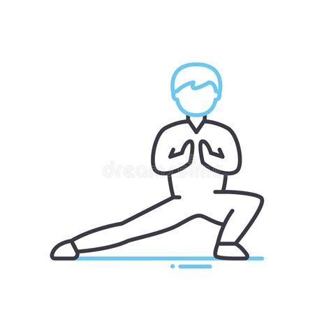 High Intensity Workout Line Icon Outline Symbol Vector Illustration Concept Sign Stock Vector