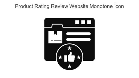Product Rating Review Website Monotone Icon In Powerpoint Pptx Png And Editable Eps Format PPT