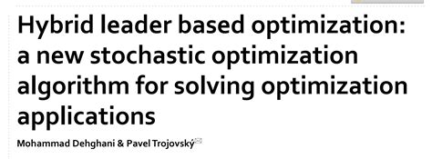 智能优化算法——混合领导优化算法（matlabandmatlab代码实现）matlab混合优化算法 Csdn博客