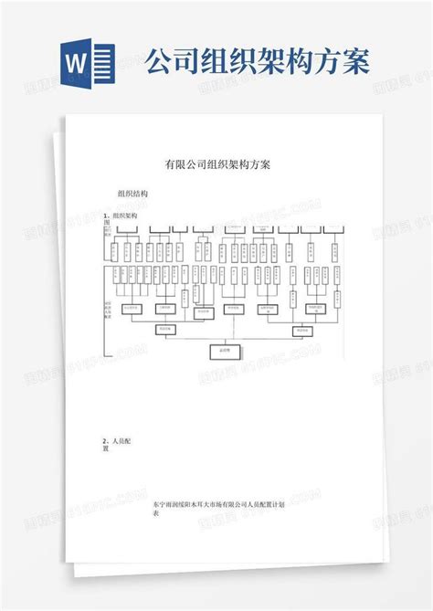 公司组织架构规划方案word模板免费下载 编号13jamnq0p 图精灵