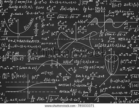 Math Vector Seamless Texture Handwritten Geometrical Stock Vector Royalty Free 785033371