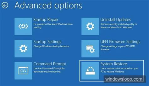 How To Open System Restore From Winre Step By Step