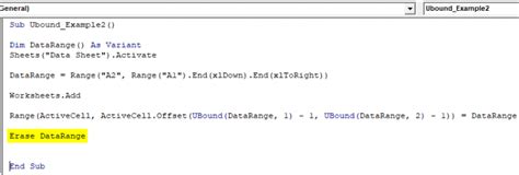 Vba Ubound Function How To Use Ubound In Excel Vba
