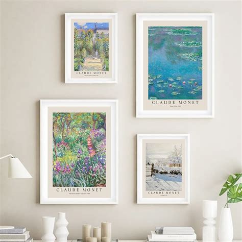 Monet Impressionist Art Canvas Posters Shop Online On Roomtery