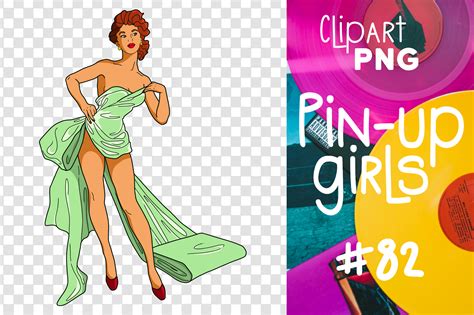 Pin Up Girl Sexy Woman Retro Clipart Png Graphic By Sany O · Creative