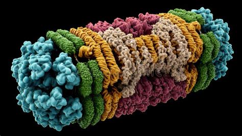 Colorful Protein Complex Structure Model Stock Illustration Illustration Of Molecule Research