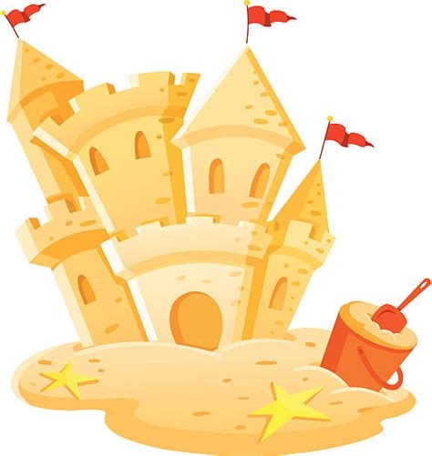 Sandcastle Clip Art Vector Images And Illustrations Istock