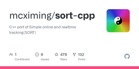 Github Mcximing Sort Cpp C Port Of Simple Online And Realtime Tracking Sort