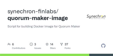 GitHub Synechron Finlabs Quorum Maker Image Script For Building