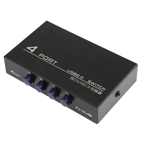 Metal Usb 20 4 Ports Share Switch Switcher Select Grandado
