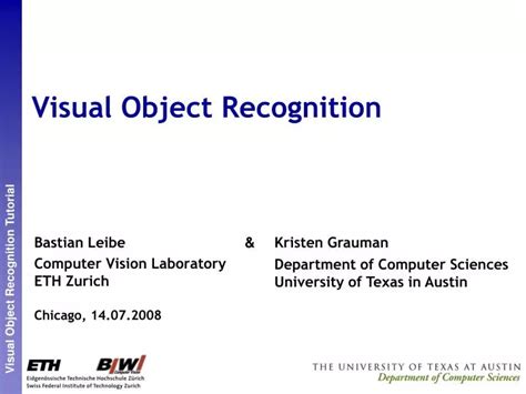 Ppt Visual Object Recognition Powerpoint Presentation Free Download