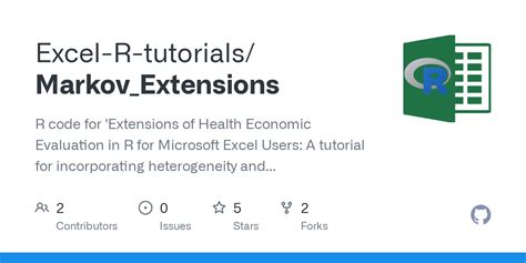GitHub Excel R Tutorials Markov Extensions R Code For Extensions Of Health Economic