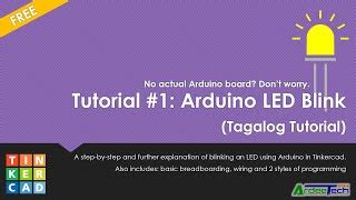 Arduino Tutorial LED Blink Using Tinkercad Circuits Doovi
