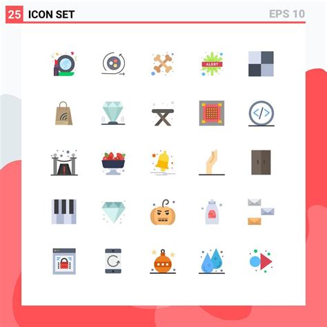 25 Creative Icons Modern Signs And Symbols Of Wireframe Virus Bones Disease Warning Editable