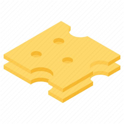 Cheese Block Cheese Slice Butter Block Dairy Product Food Icon