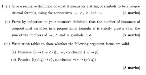 Solved I Give A Recursive Definition Of What It Means Chegg Com