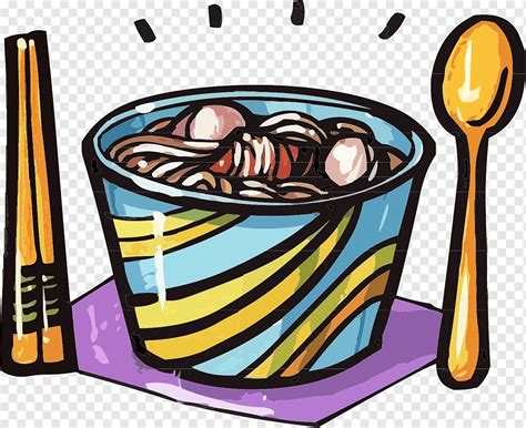 아이스크림라면 만화 메뉴 요소 음식 식사 요리사 Png Pngwing