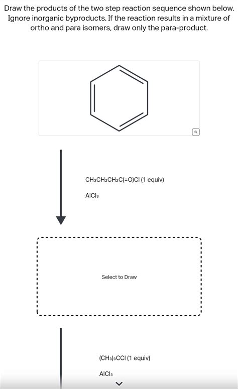[solved] Draw The Products Of The Two Step Reaction Sequ