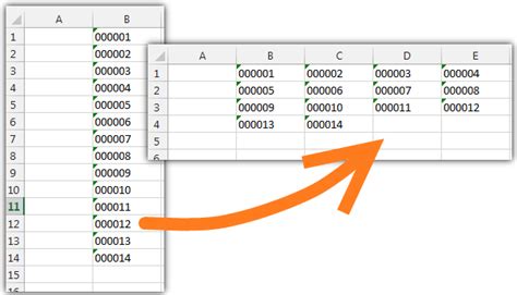 Microsoft Excel How To Convert Column Of Numbers To Text Separated By