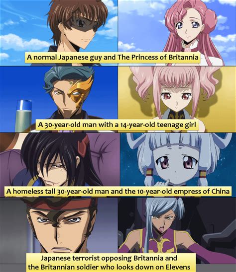 What Is The Weirdest Relationship In Code Geass Rcodegeass