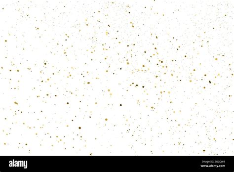 Gold Glitter Texture Isolated On White Amber Particles Color Celebratory Background Golden