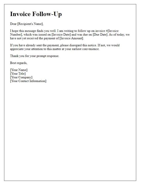Letter Template For Associated Invoice Delivery Free Samples In Pdf Letterin