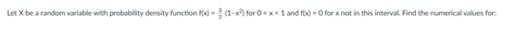 Solved FIND Determine The Value C So That F X Is A Chegg