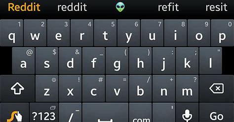 Swiftkey Has An Alien Face Symbol For Reddit Imgur