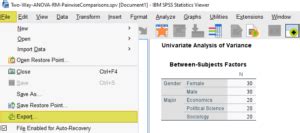 How To Export SPSS Output To Other Applications EZ SPSS Tutorials
