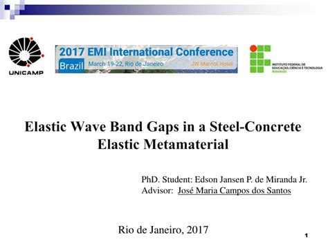 Pdf Elastic Wave Band Gaps In A Steel Concrete Elastic Metamaterial