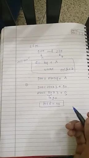 Exercise 11use Euciids Division Algorithm To Find The Hcf Ofi 900